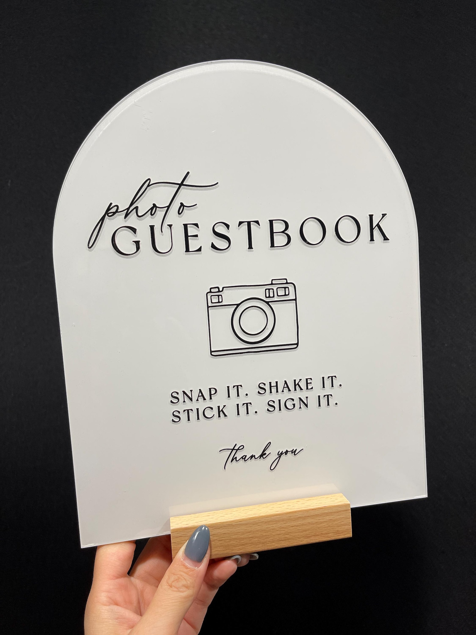 Acrylic Photo Guestbook Sign: Modern Wedding Decor - Etsy