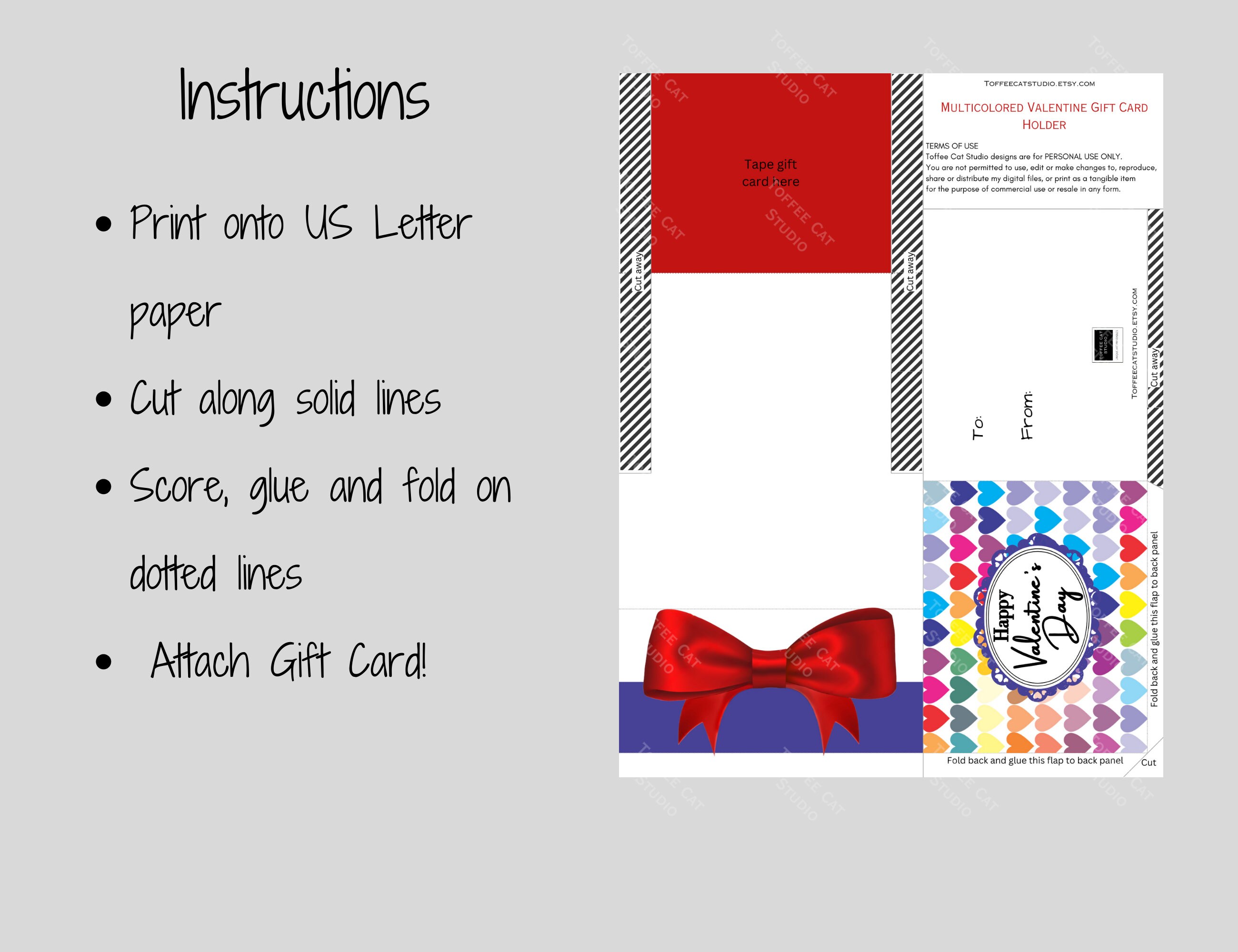 Pink Teacher Appreciation Gift Card Holder Printable Teacher ...