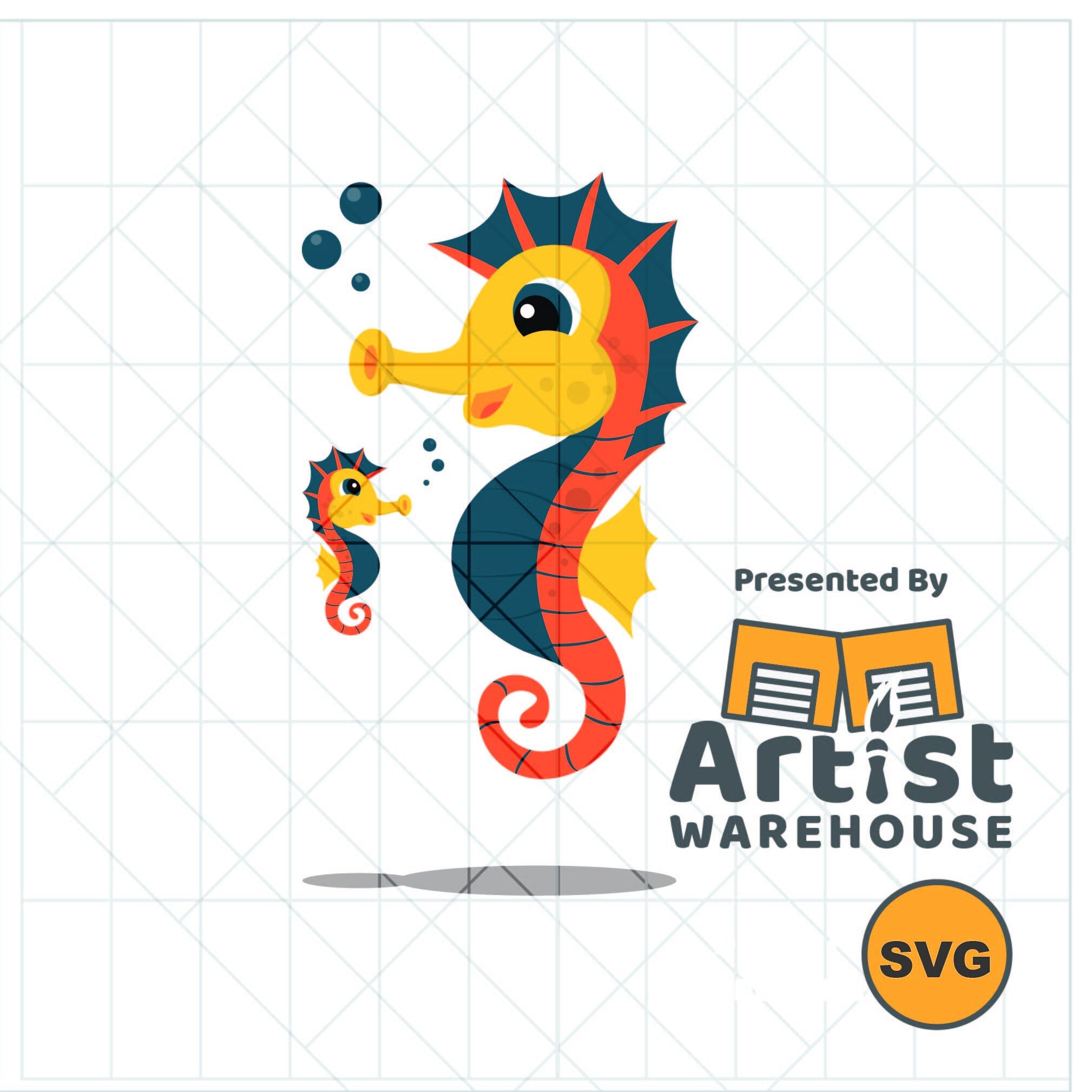 Animals Clipart, Baby Sea Horse Clipart, Nursery Wall Art, Digital Sea ...