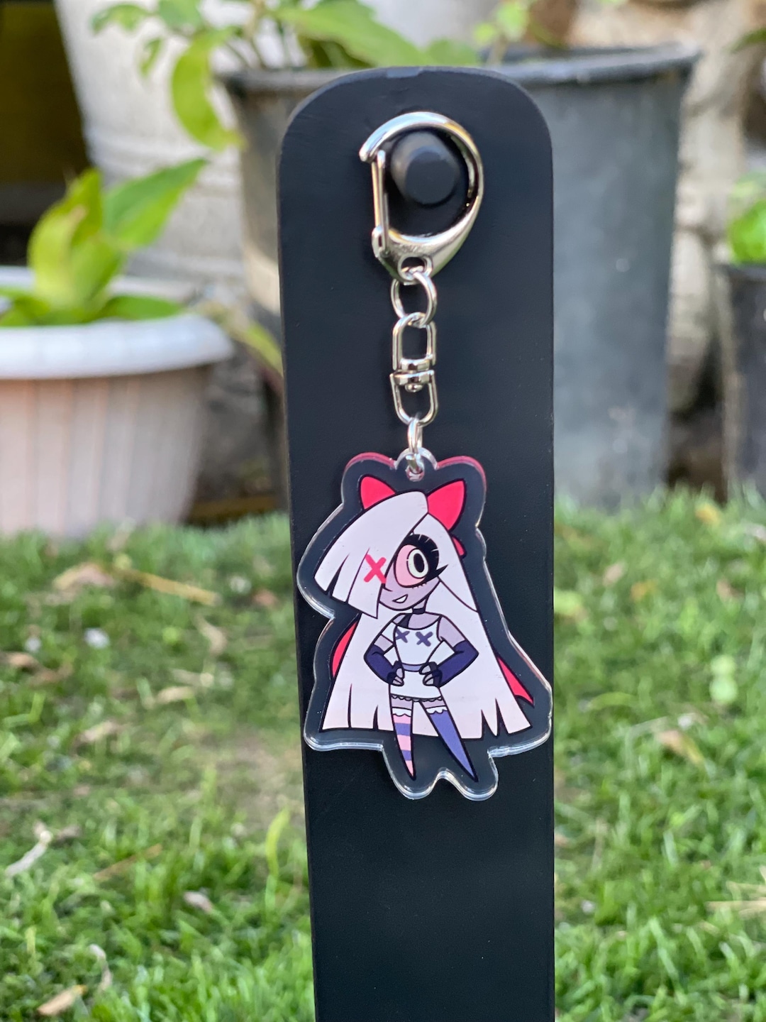 Vaggie Acrylic Keychain Hazbin Hotel Inspired Merchandise - Etsy