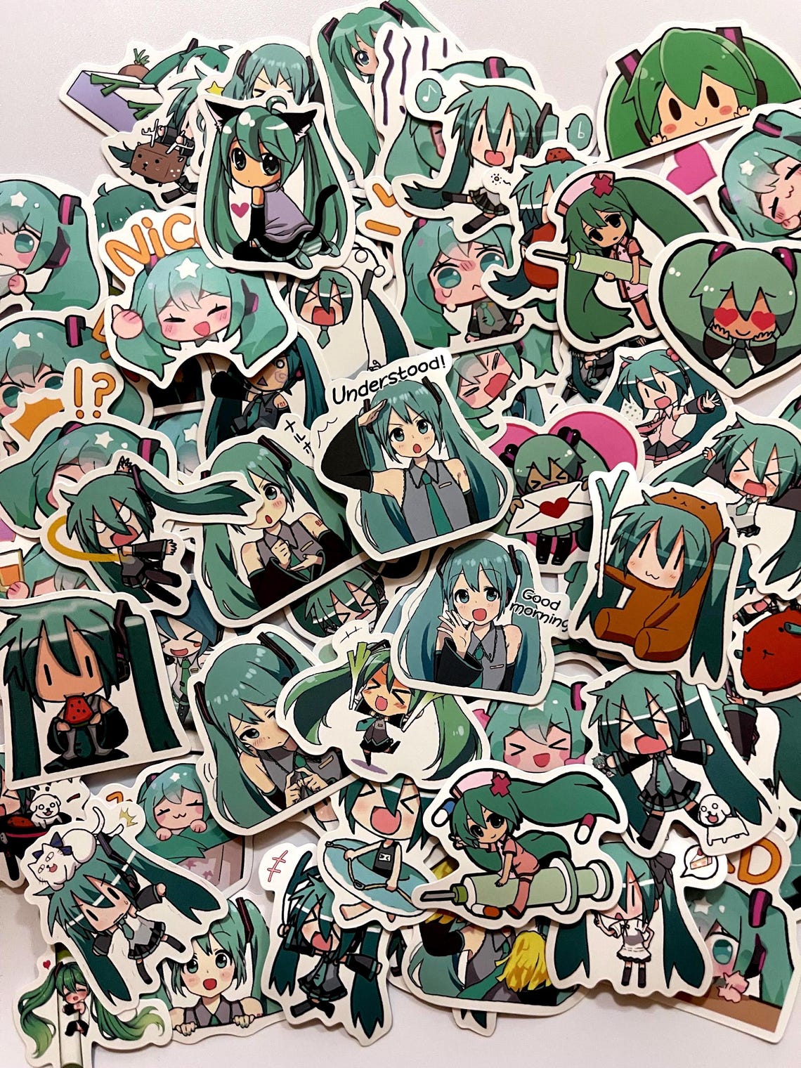 Hatsune Miku Sticker Pack Vocaloid Anime Stickers for Laptops, Journals ...