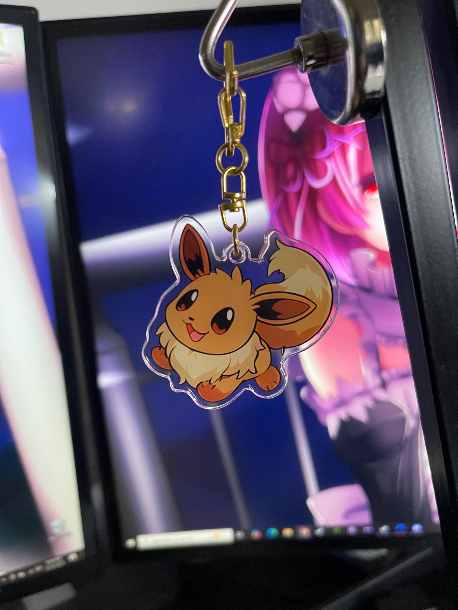 Custom Eeveelution Chibi Keychains – Eevee, Vaporeon, Jolteon & Flareon ...