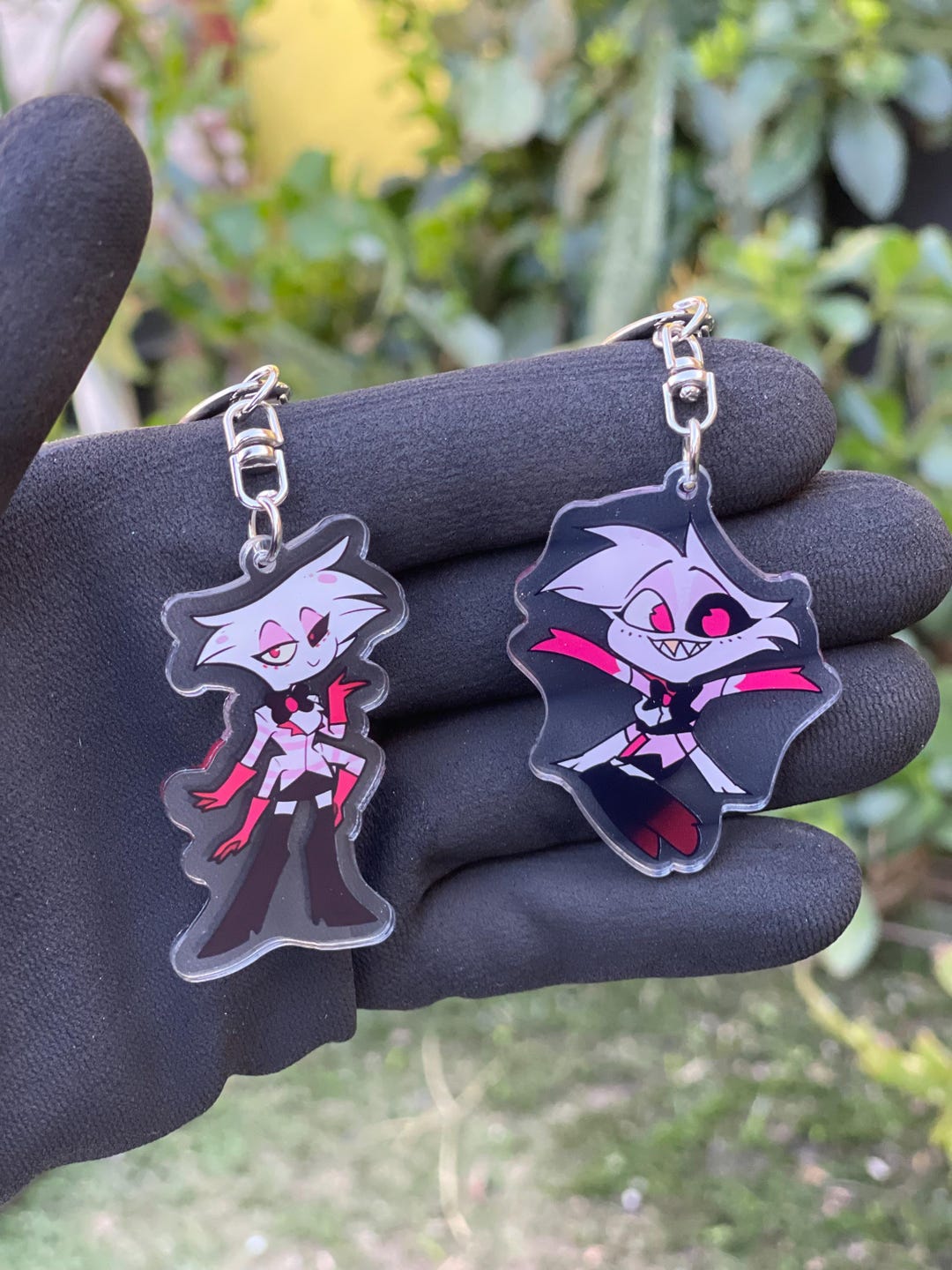 Angel Dust Acrylic Keychain Hazbin Hotel Inspired Merchandise - Etsy