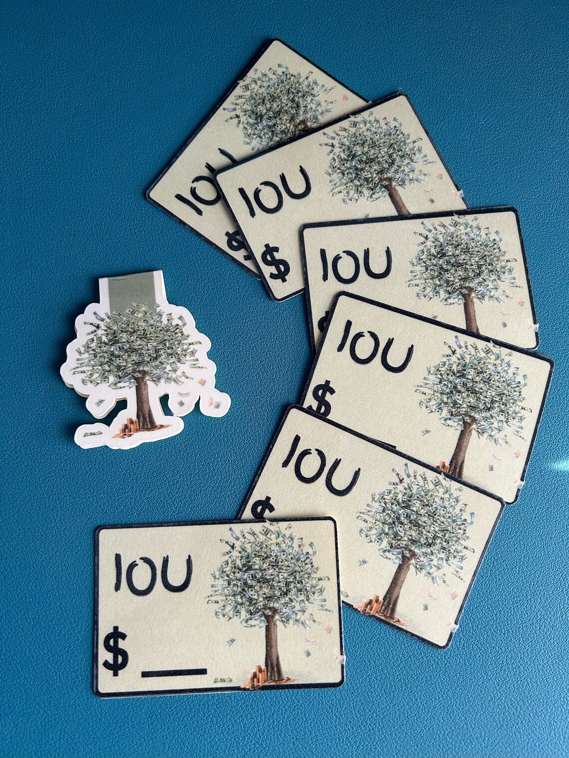 IOU Slip, Cash Stuffing, Cute IOU Slip and Magnetic Bookmark - Etsy