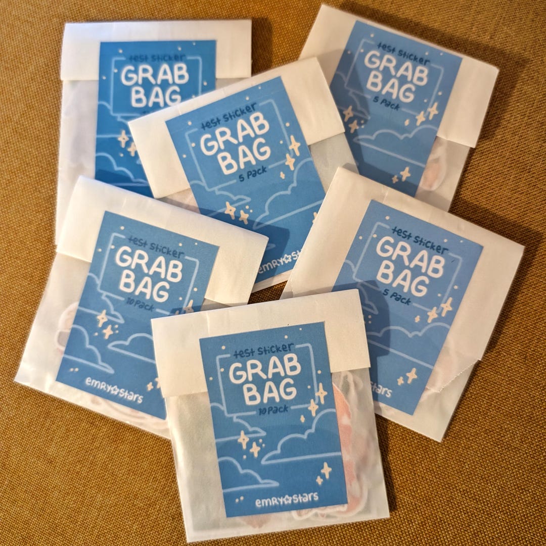 Test Sticker Grab Bag - Etsy