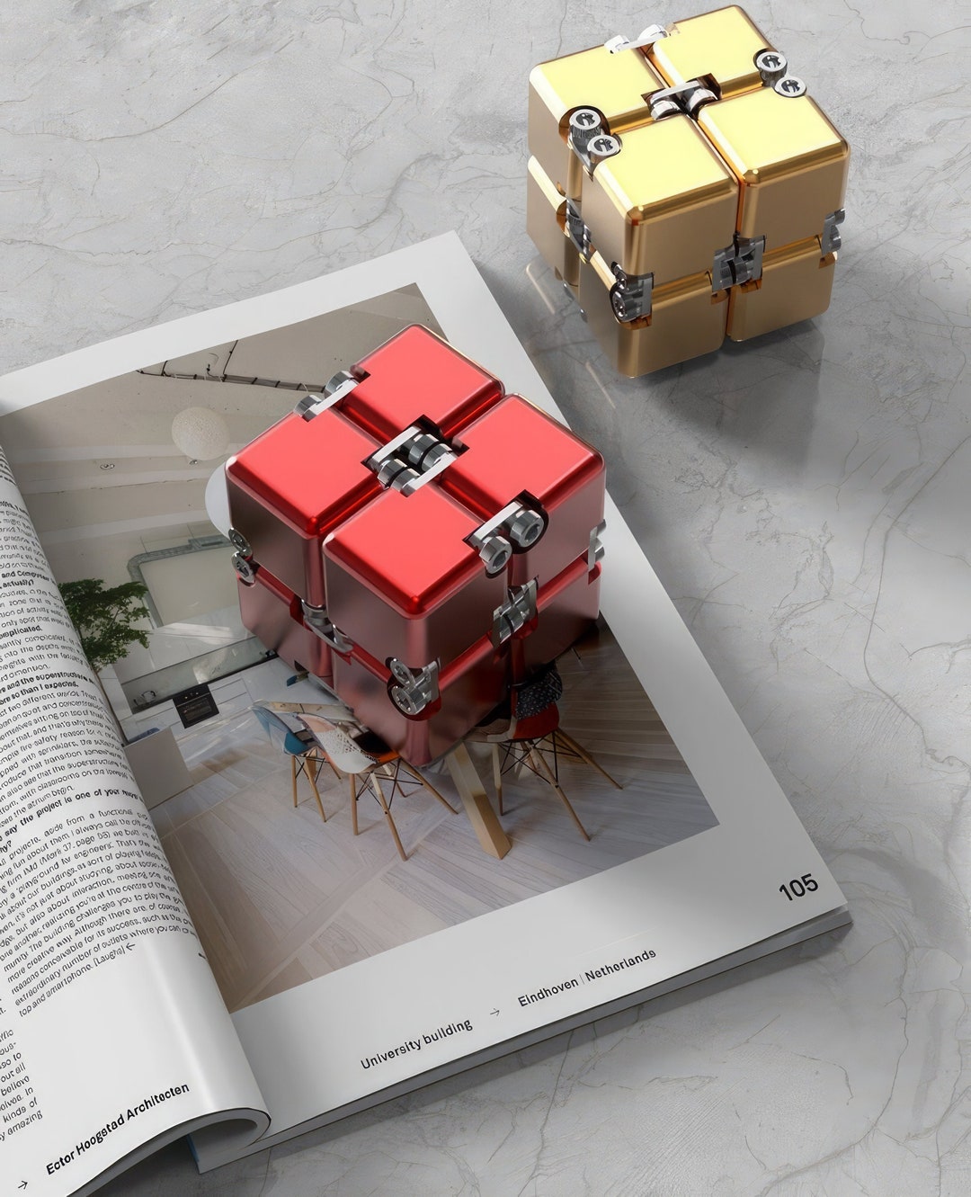 Luxury Cube Fidget Toy for Adults Metal Stim Toy Sensory - Etsy