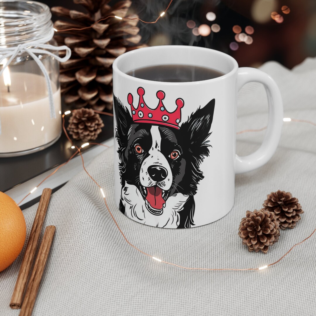 Border Collie: Royal Pet Portrait Coffee Mug Ideal for Dog Owners ...