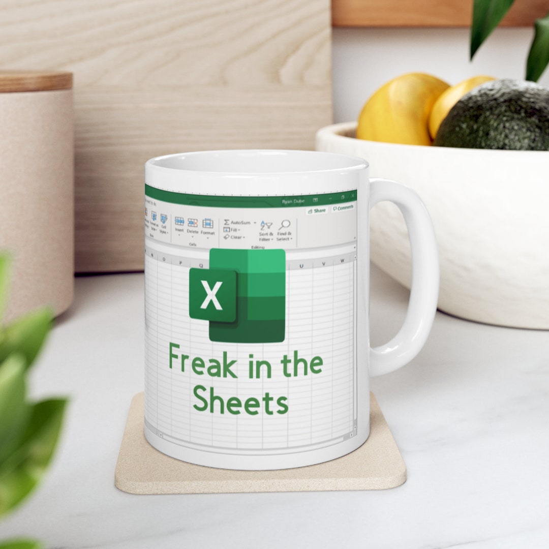 Freak in Sheets Excel Spreadsheet Coffee Mug Supervisor - Etsy