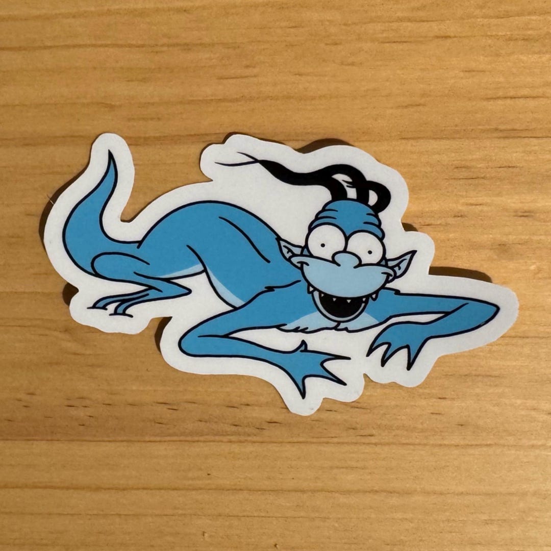 Simpsons Treehouse of Horror Bus Gremlin Strong Vinyl Sticker - Etsy