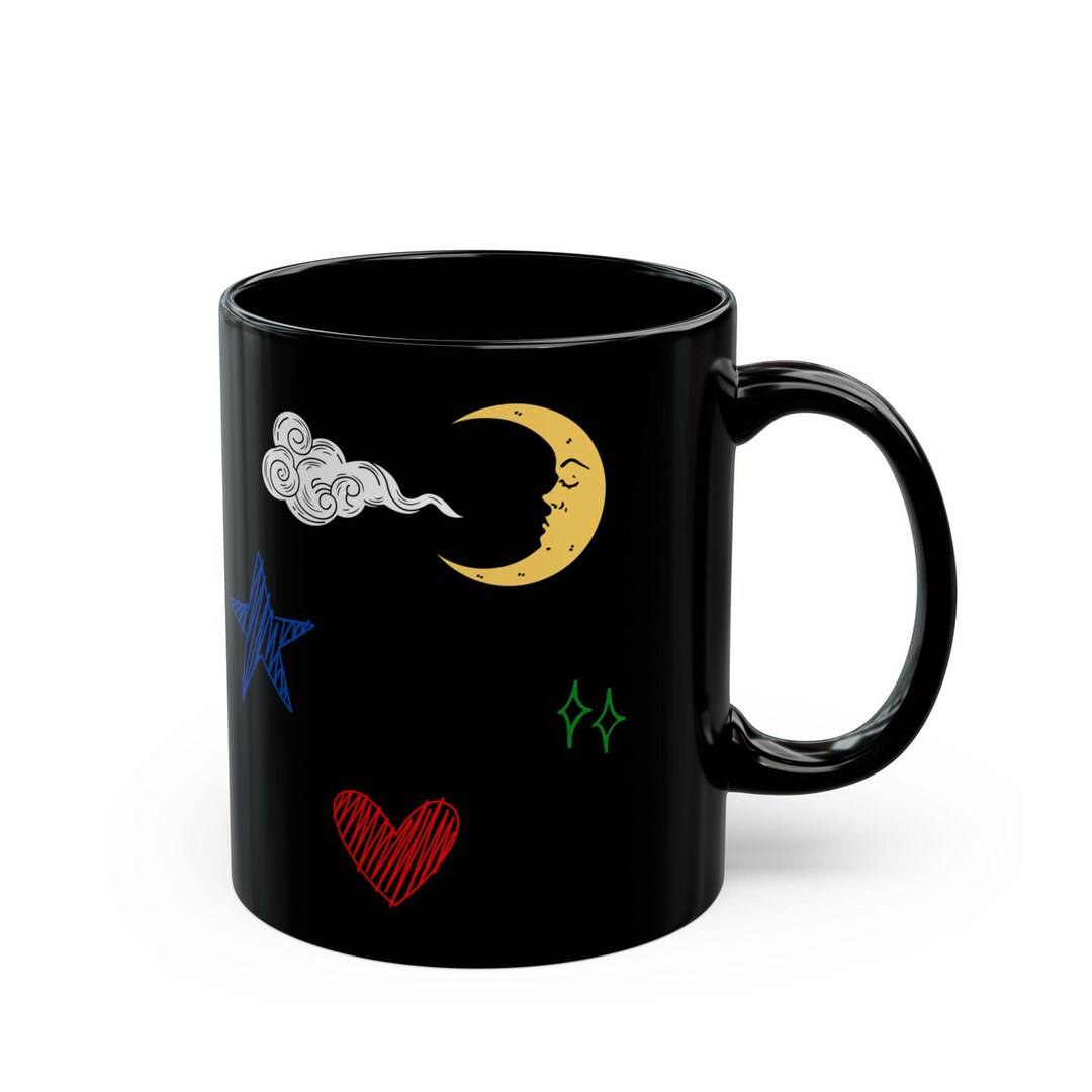 Celestial Cosmic Mug ~ Cute Girly Gift for Her, 11 Oz Mug, Sun and Moon ...