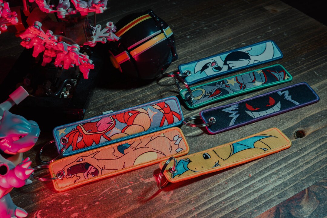 Anime Jet Tag Keychain // High-quality Embroidered Key Tag for Fans ...