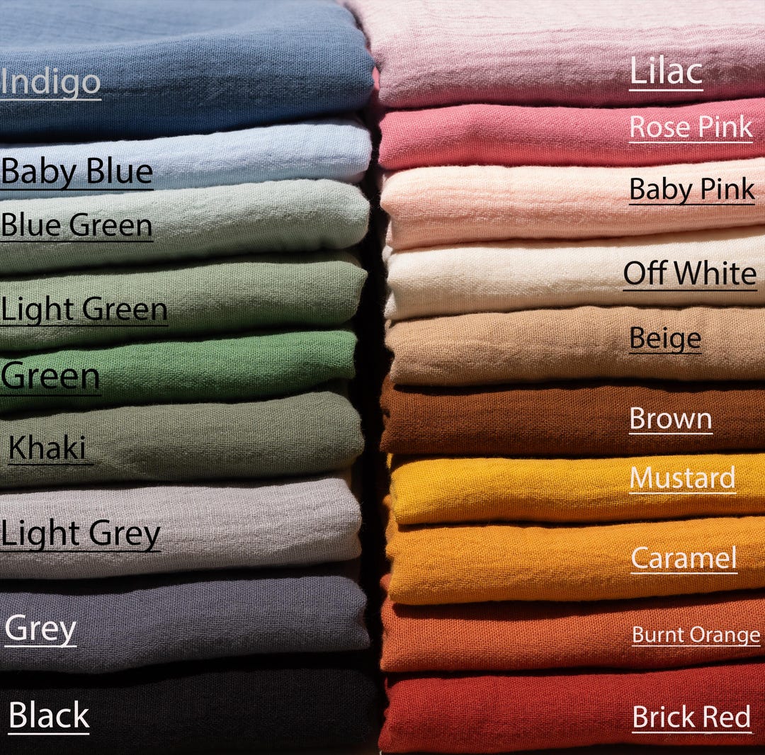 Fabric Samples: Organic Cotton Muslin - Etsy