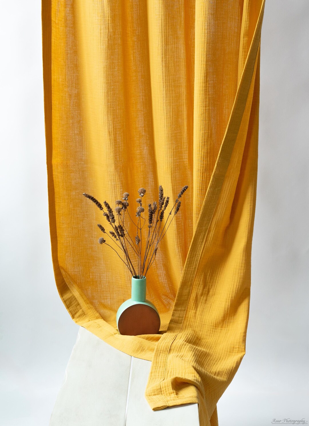 Mustard Muslin Fabric Sample: 100% Organic Cotton (18x57 Inches) - Etsy