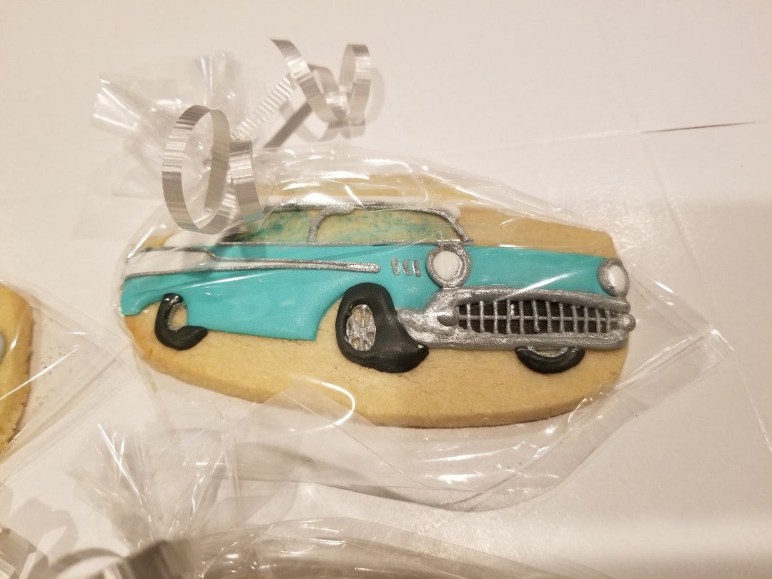 Vintage Car Decorated Sugar Cookies - Set of 12 - Etsy