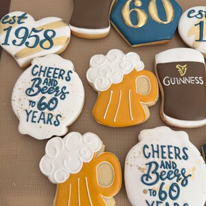 Beer-themed Decorated Sugar Cookies – Set of 12 - Etsy
