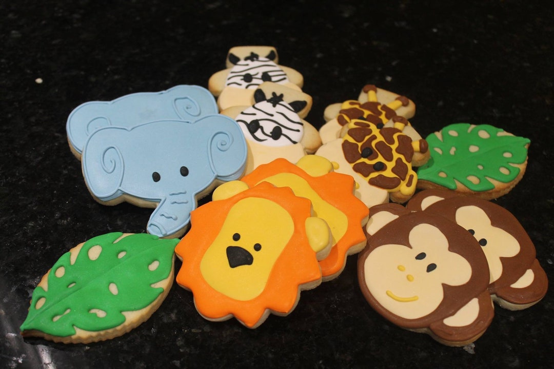 Safari Adventure Sugar Cookies - Set of 12 Wild Delights - Etsy