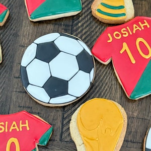 Soccer Themed Cookies - One Dozen - Etsy