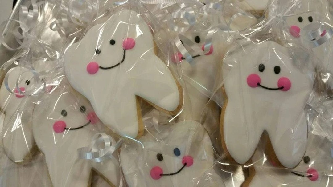 Cute Teeth Sugar Cookies - Set of 12 Smile-inducing Delights - Etsy