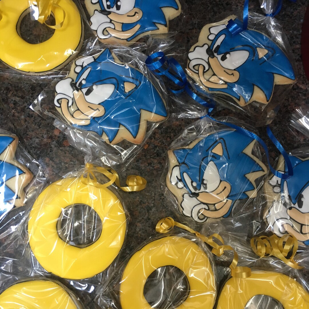 Sonic Adventure Sugar Cookies - Set of 12 Speedy Delights - Etsy
