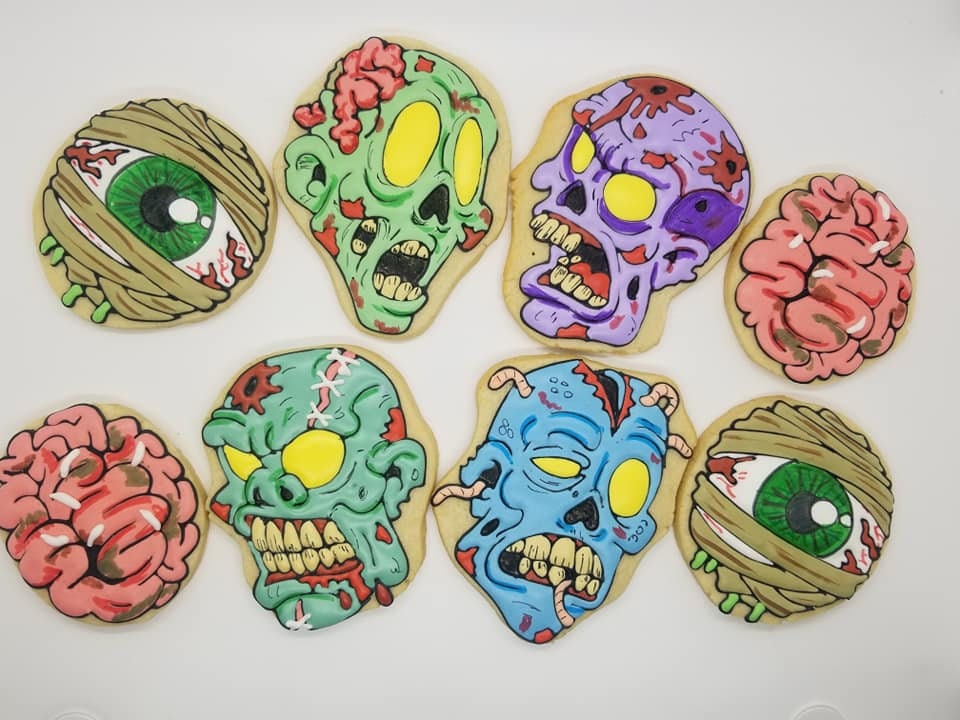 Zombie Themed Sugar Cookies - Etsy