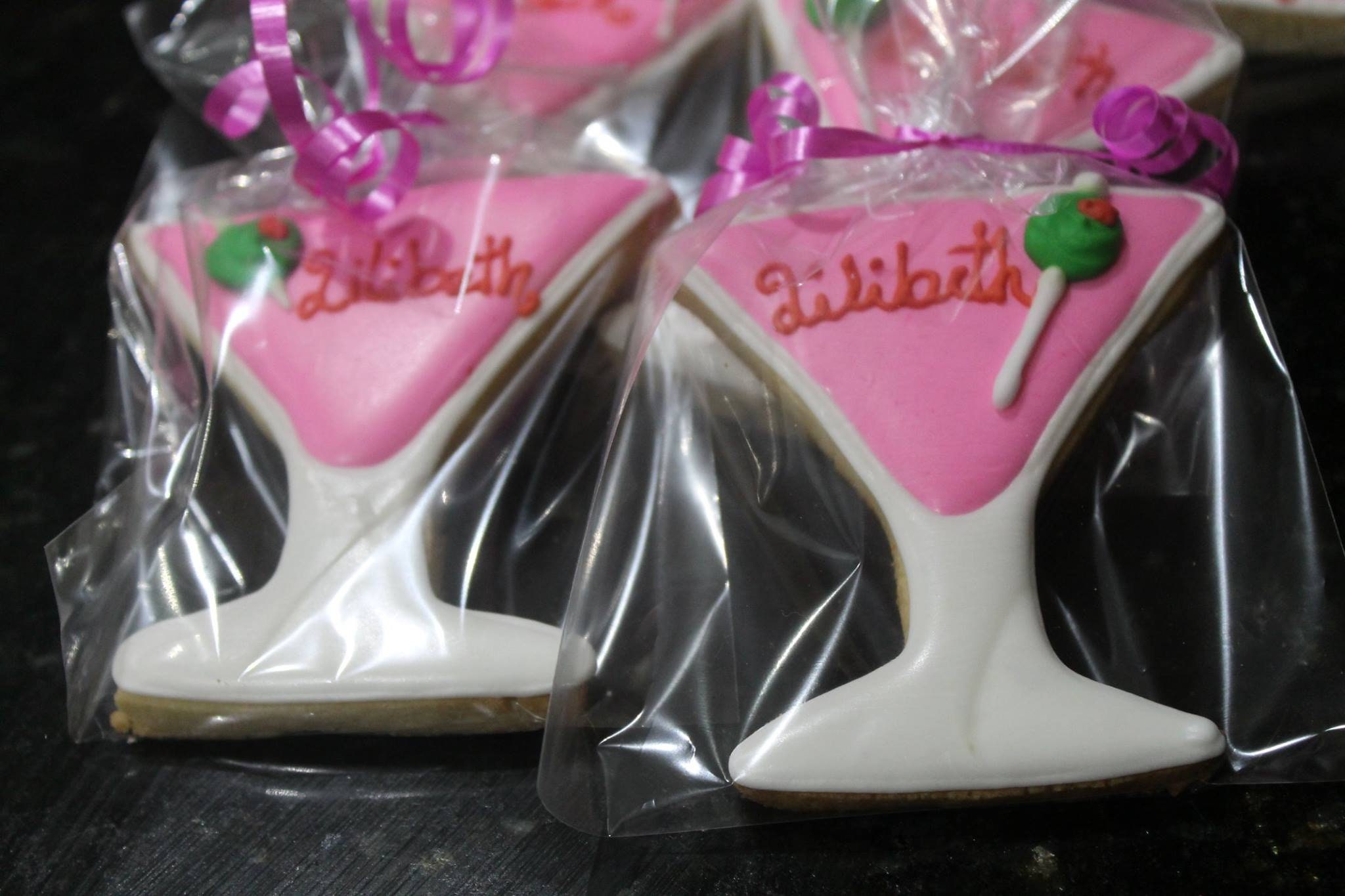 Martini Glass Sugar Cookies - Set of 12 Cheers to Elegance - Etsy