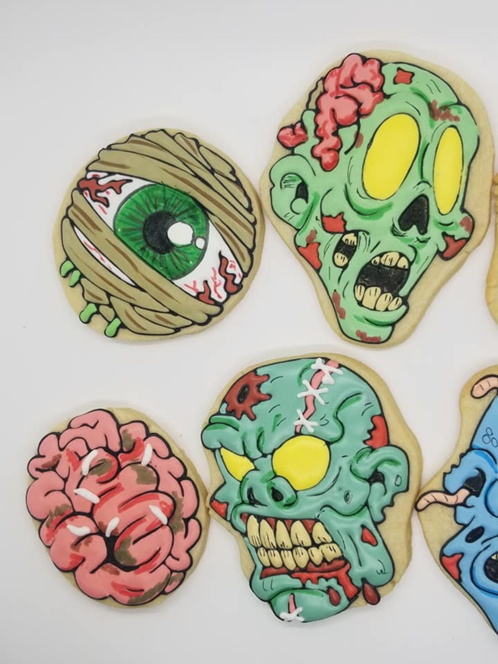 Zombie Themed Sugar Cookies - Etsy
