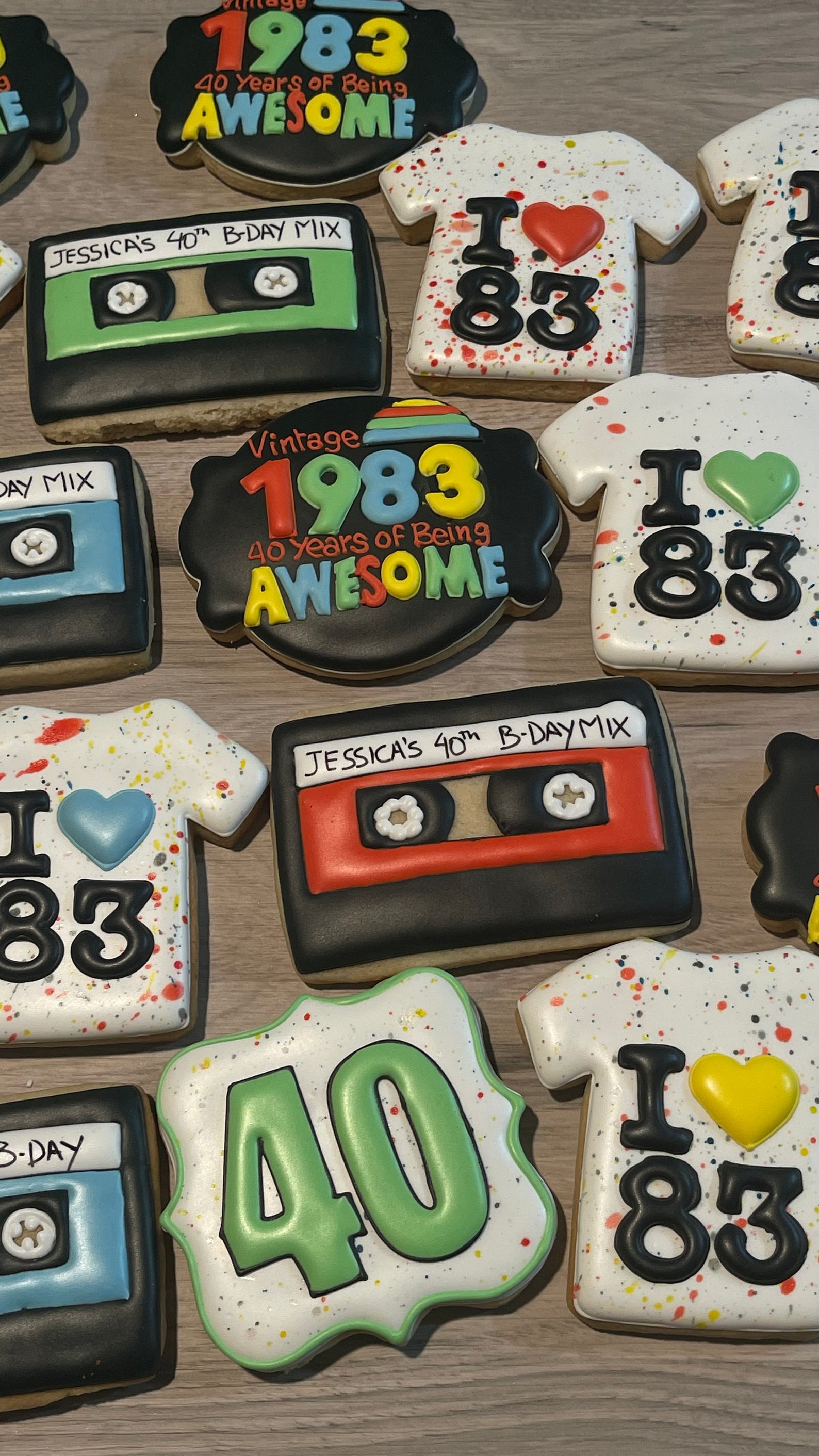 80's Birthday Cookies - One Dozen - Etsy