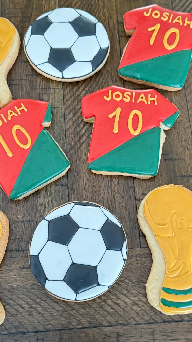 Soccer Themed Cookies - One Dozen - Etsy