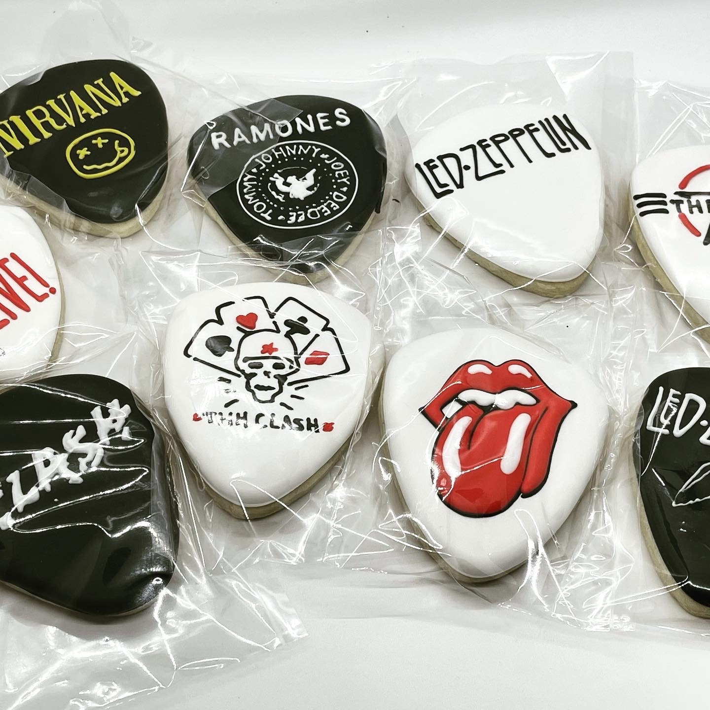 Guitar Pick Band Decorated Sugar Cookies - Set of 12 - Etsy