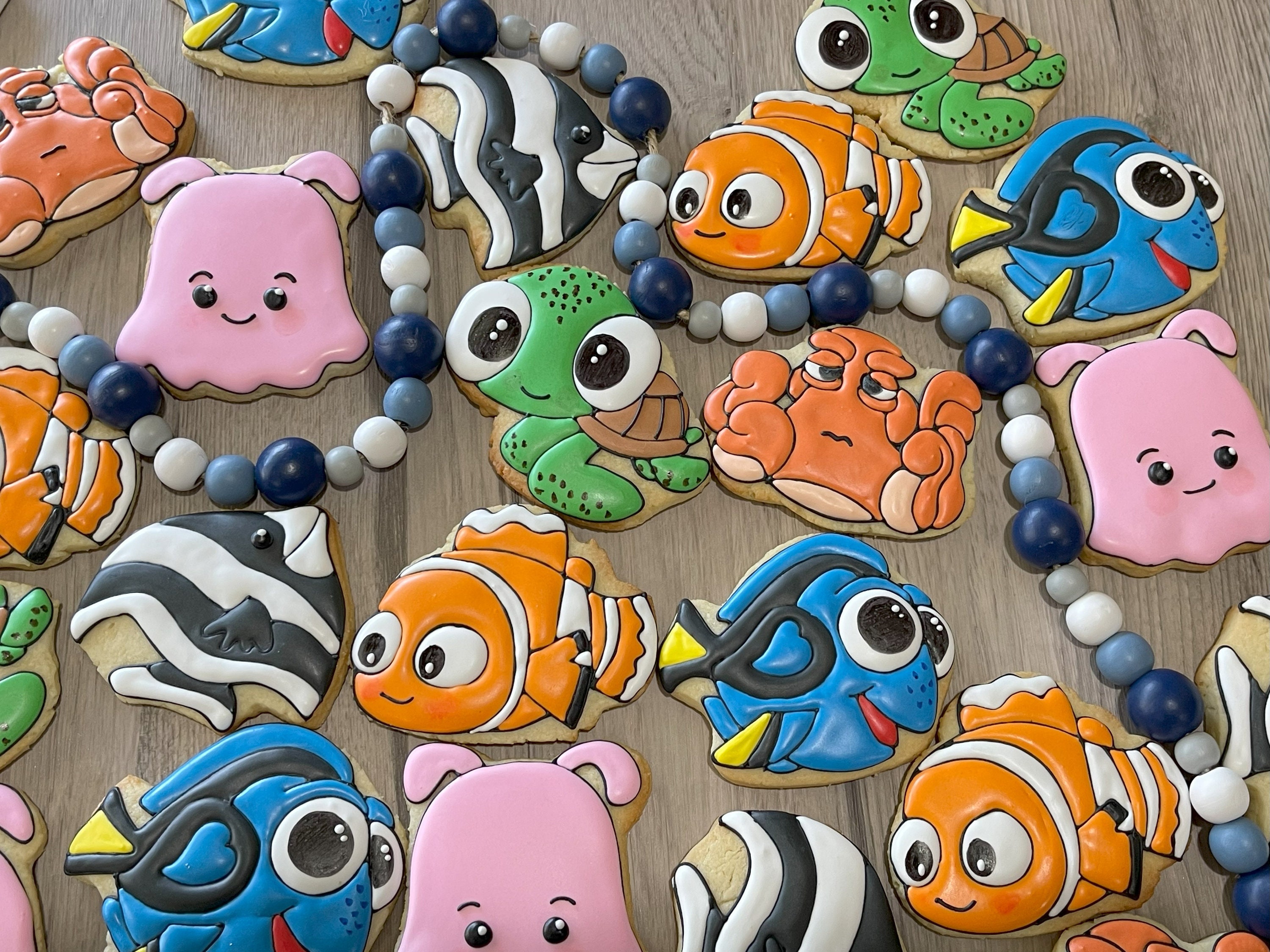 Nemo-inspired Sugar Cookies - Set of 12 Underwater Delights - Etsy
