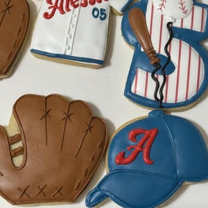 Baseball-themed Decorated Sugar Cookies – Set of 12 - Etsy