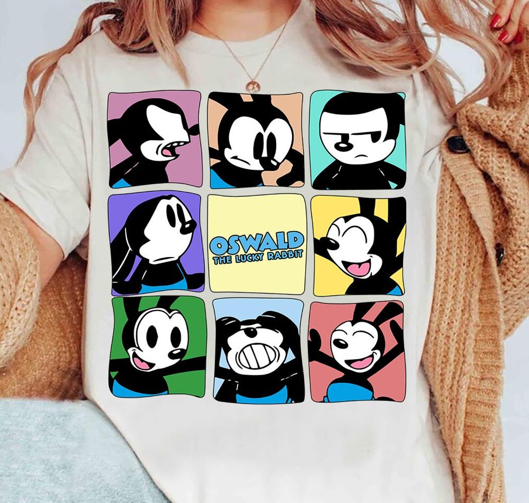 Disney Oswald Lucky Rabbit Moods Comfort Colors T-shirt, WDW Epcot ...