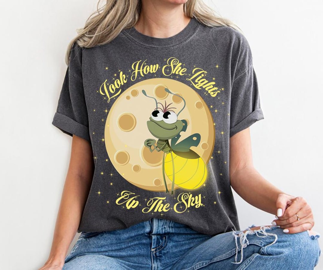 Disney Princess and the Frog Firefly Ray Comfort Colors T-shirt, Tiana ...