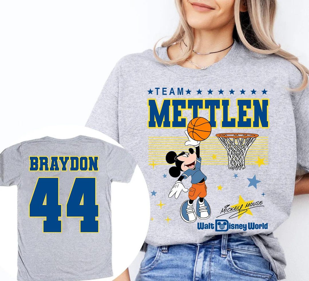 Personalized Two Sided Disney Mickey Mouse Basketball Team Matching ...
