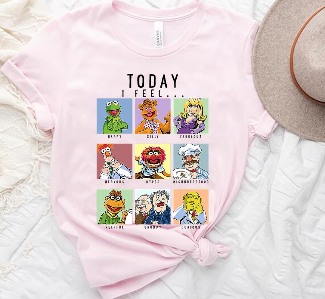 Funny the Muppets Characters Today I Fell Box up Comfort Colors Shirt ...