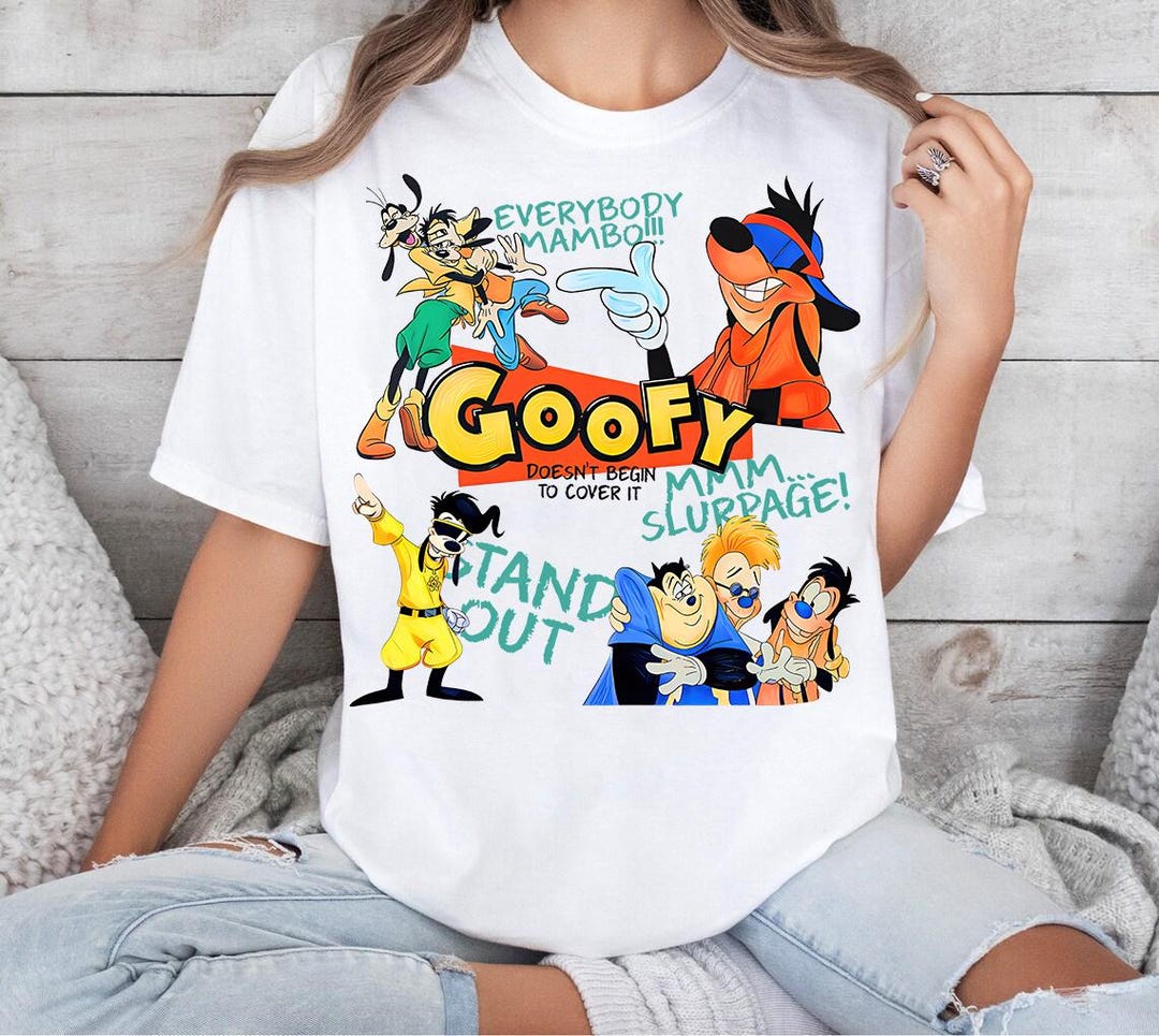Disney A Goofy Movie Characters Comfort Colors T-shirt, Everybody Mambo ...