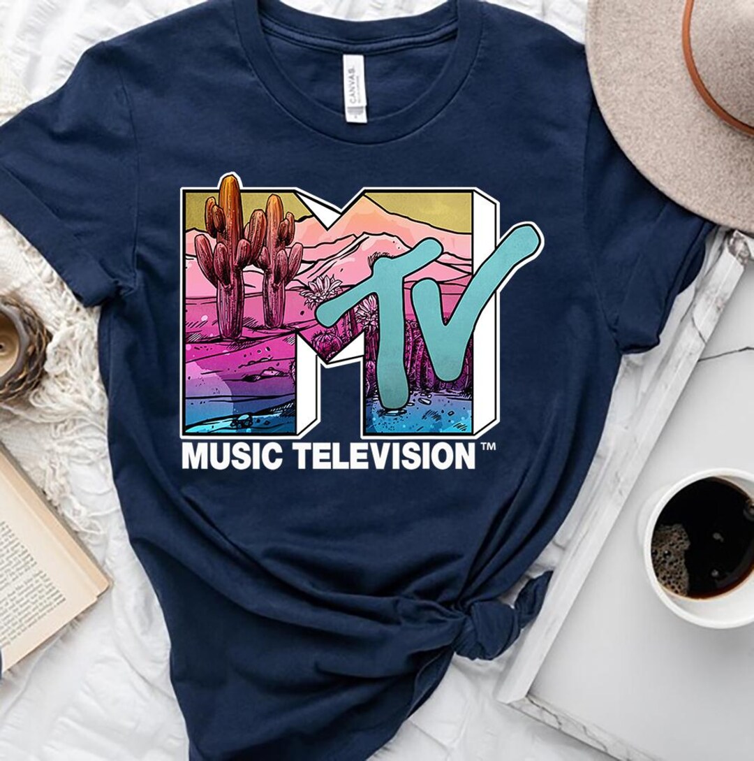 MTV Logo Desert Scene Graphic Comfort Colors T-shirt, MTV Colorful Logo Shirt, Music Fans Shirt ...