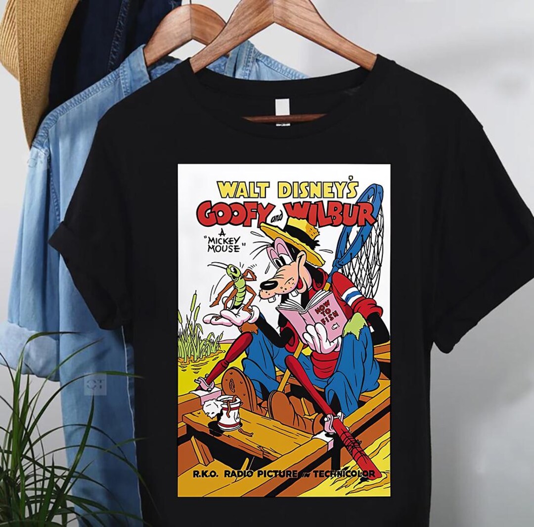 Vintage Walt Disney's Goofy & Wilbur Poster Comfort Colors T-shirt ...