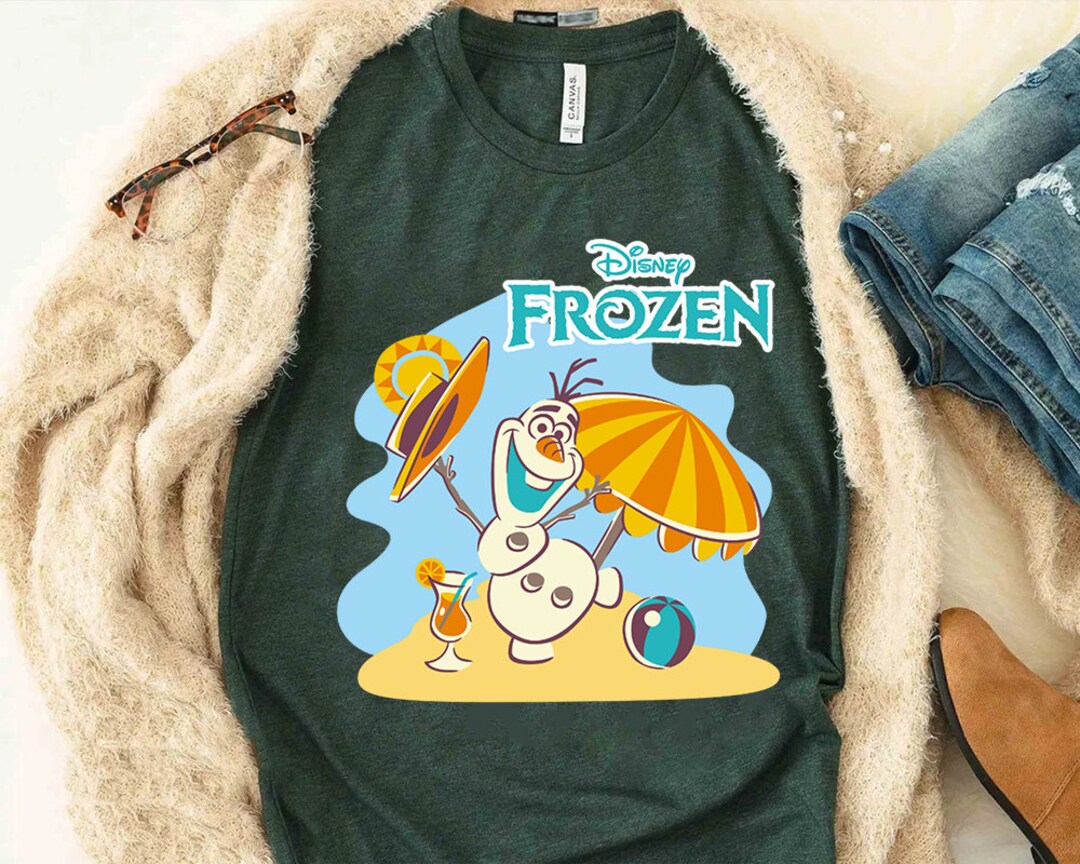 Disney Frozen Happy Olaf at the Beach Summer Vacation Shirt, Magic ...