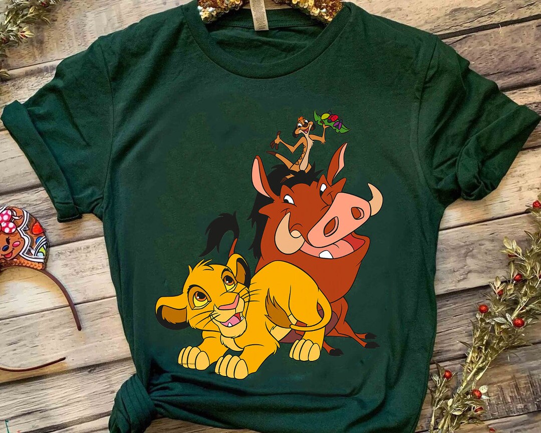 Disney the Lion King Simba Timon Pumbaa Characters Group Shot Comfort ...