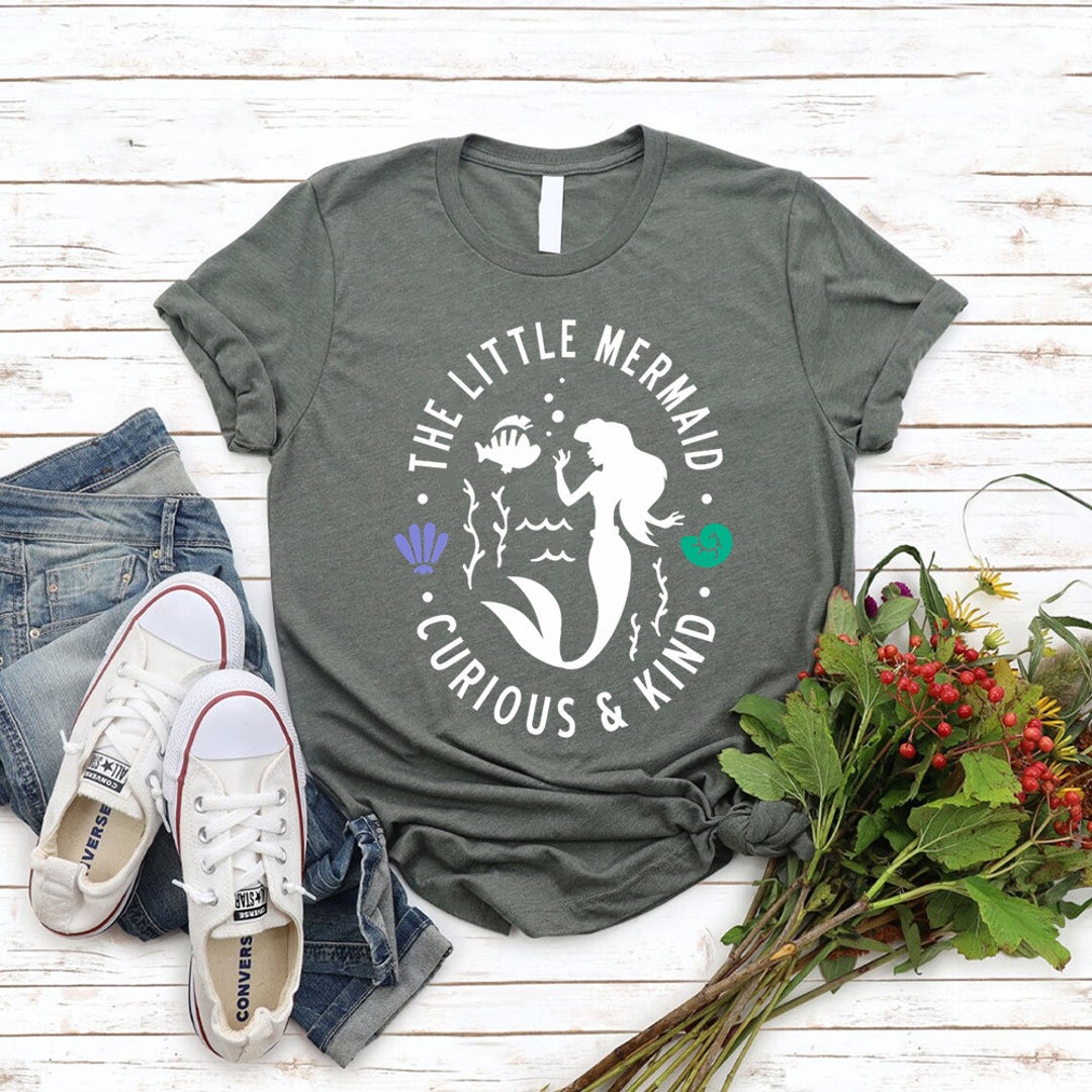 Disney the Little Mermaid Ariel Curious and Kind T-shirt, Magic Kingdom ...