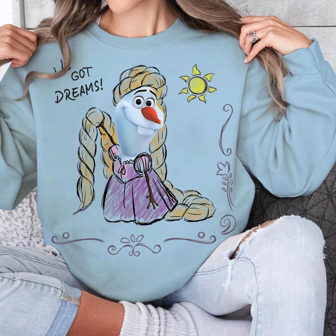 Disney Olaf Presents Rapunzel We Got Dreams Comfort Colors T-shirt ...