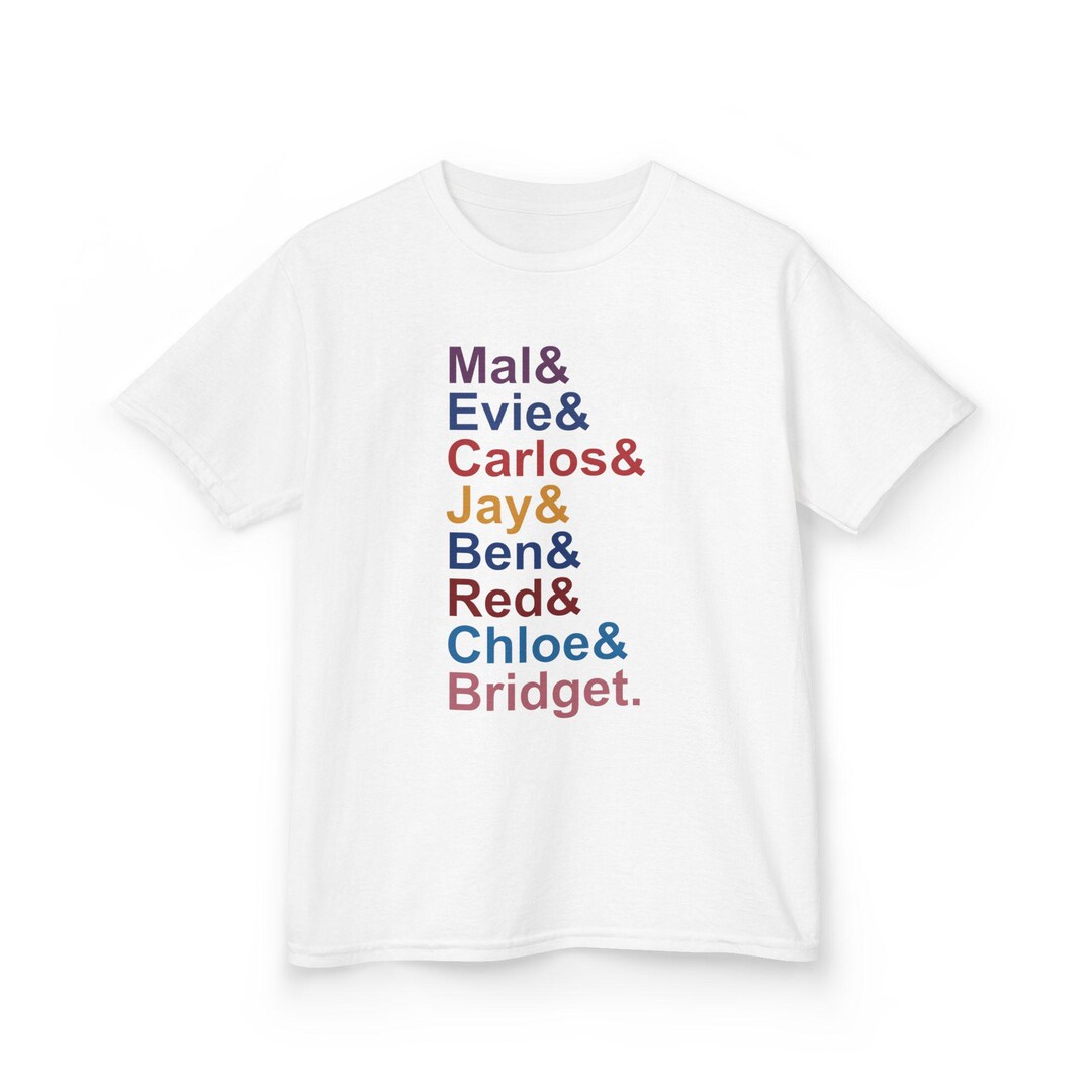 Disney Descendants 4 Character Name the Rise of Red Comfort Colors T ...