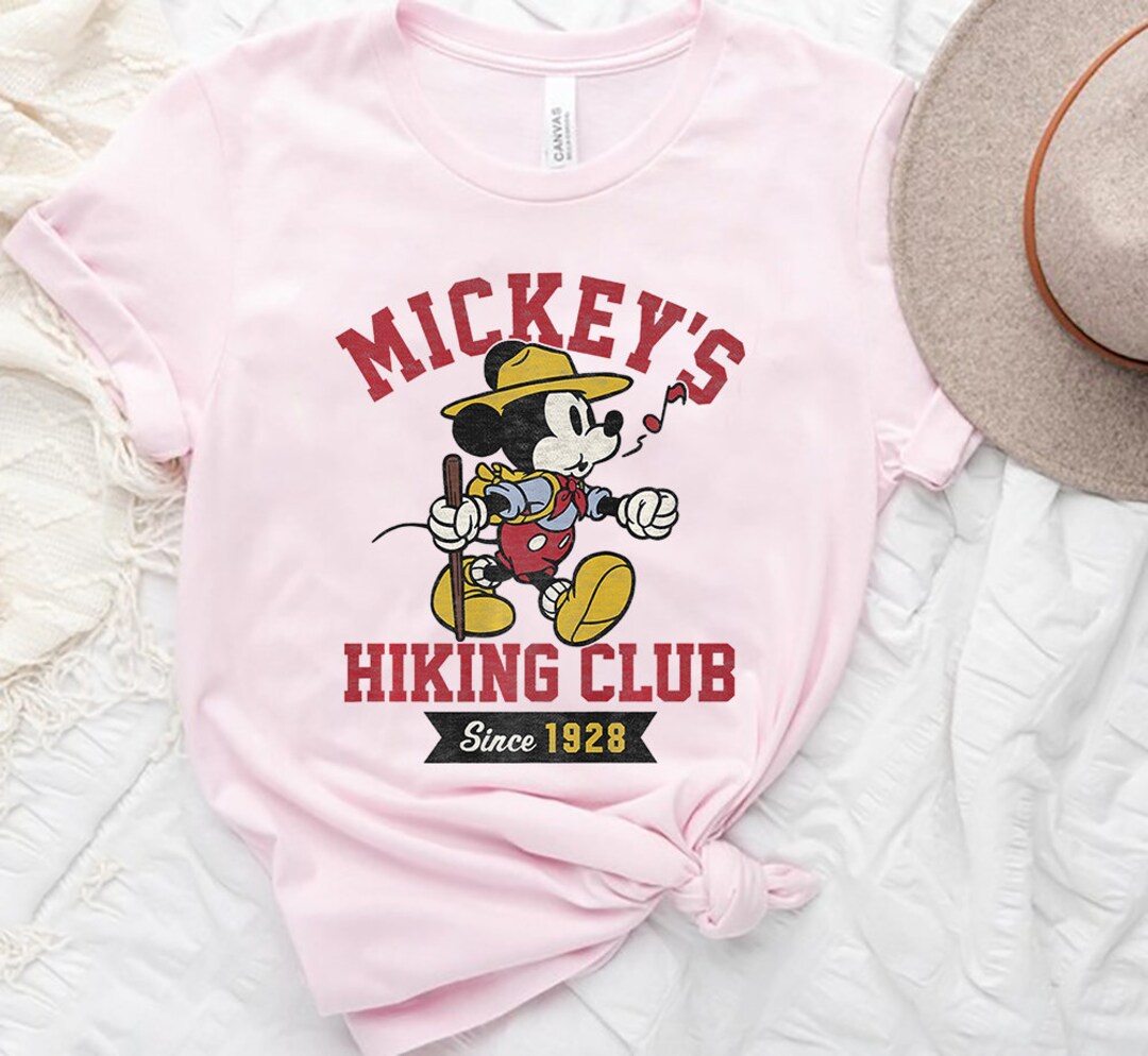 Disney Mickey Mouse Mickey's Hiking Club Retro T-shirt, Disneyland ...
