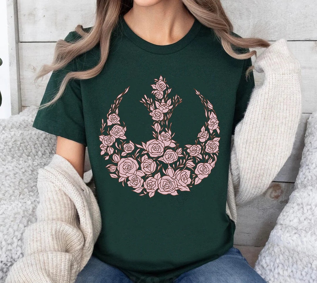 Star Wars Rose Rebel Emblem Comfort Colors Shirt, Rebel Alliance ...