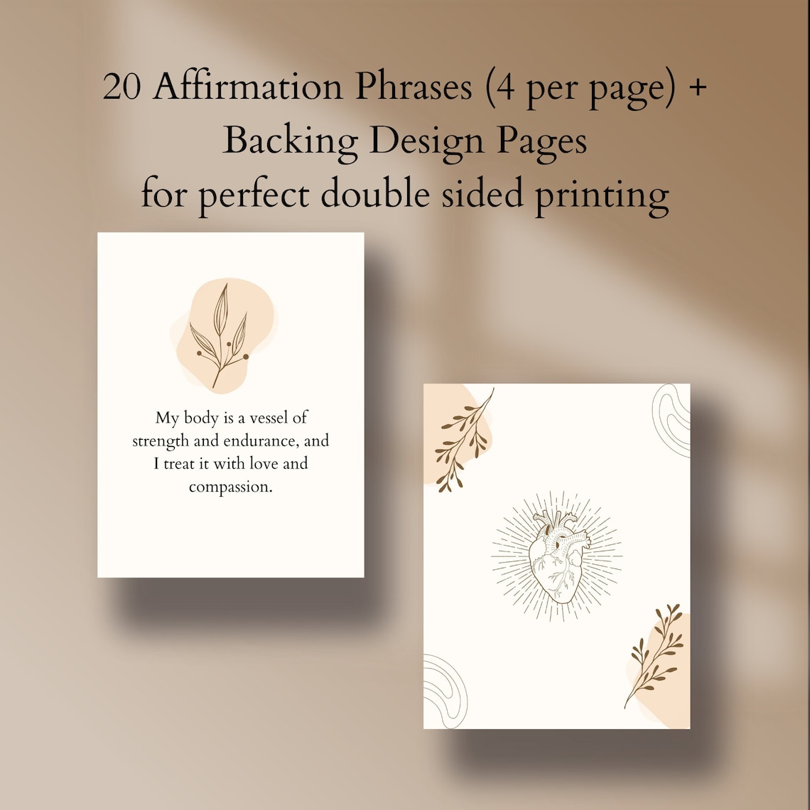 Chronic Illness Affirmation Cards, Printable Positive Affirmation ...