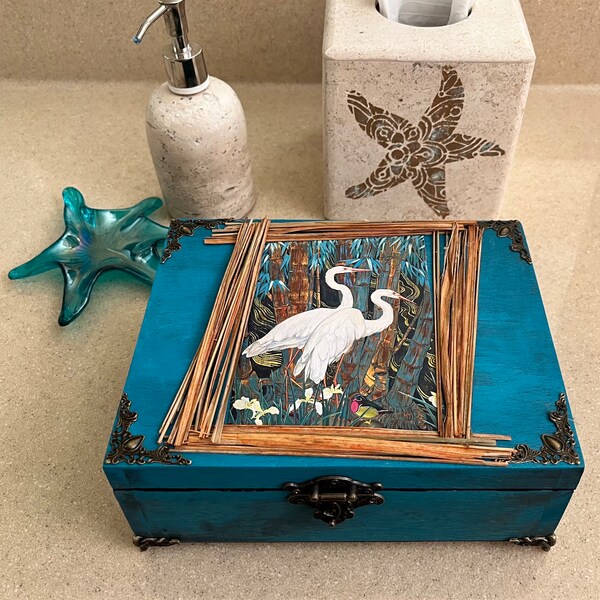 Decorated Cigar Box - Etsy
