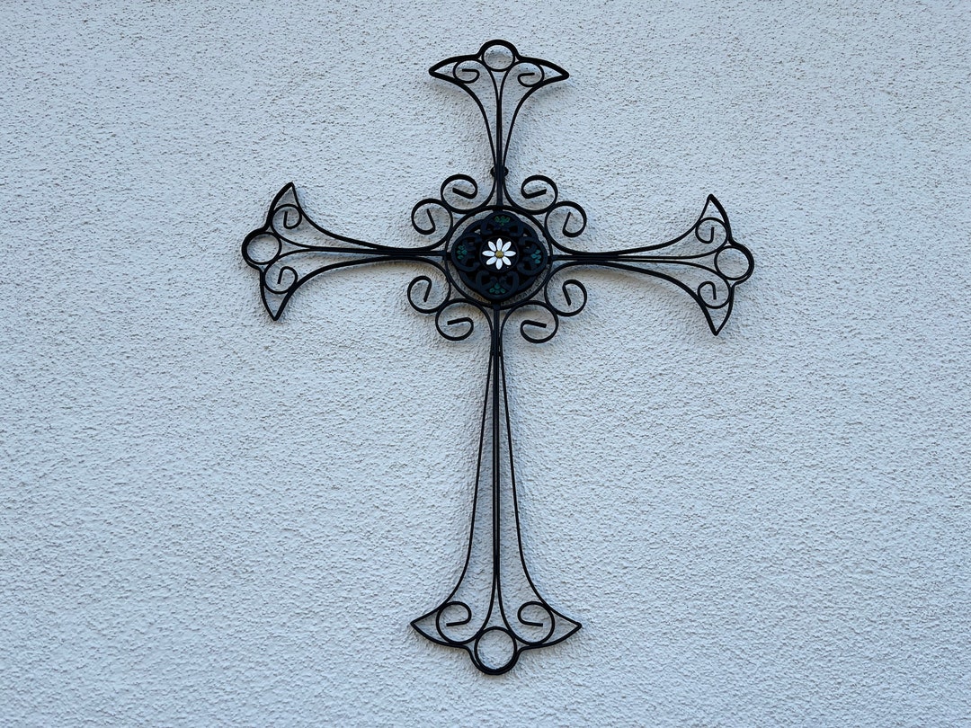 Decorative Metal Wall Cross - Etsy