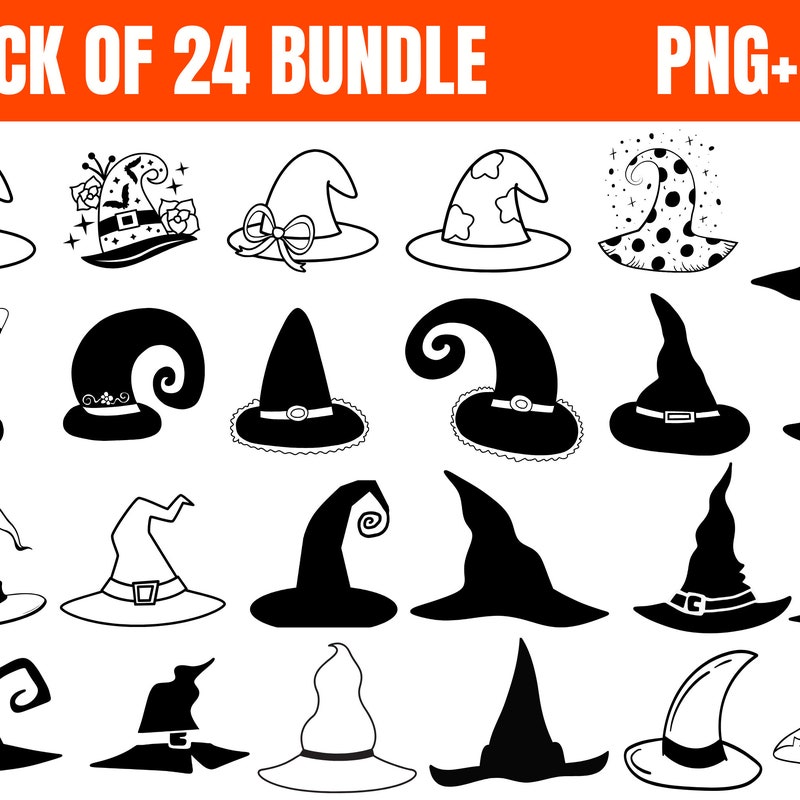 Witch Hat Svg - Etsy