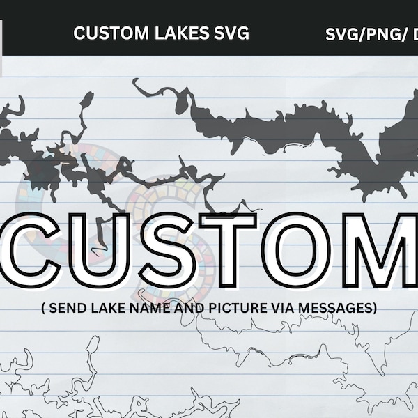 Custom Lake Design Svg - Etsy